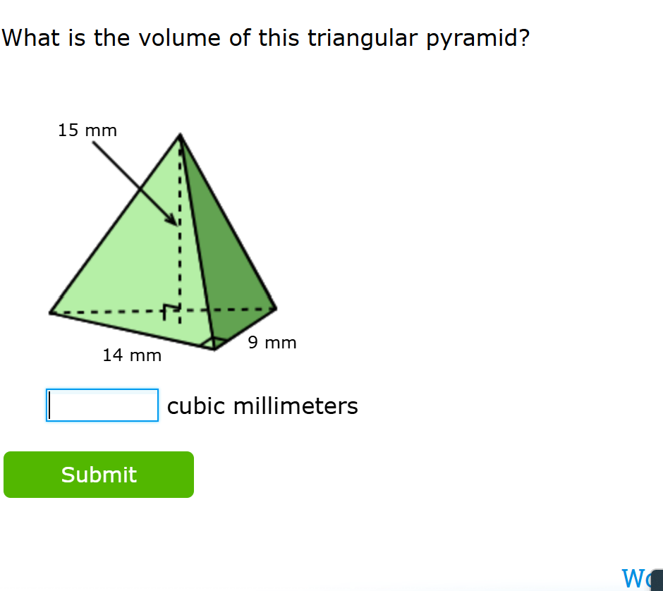 What is the volume of this triangular | StudyX