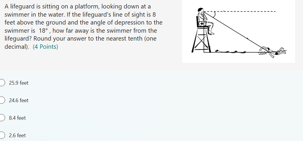 A lifeguard is sitting on a platform, | StudyX