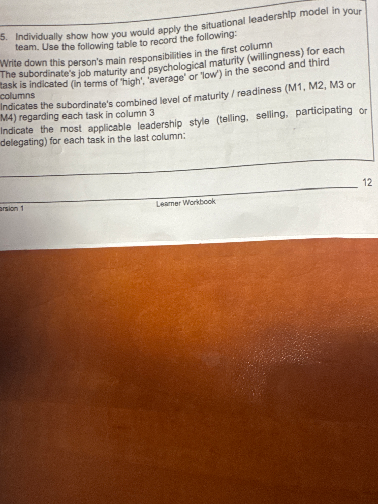 5. Individually show how you would apply the | StudyX