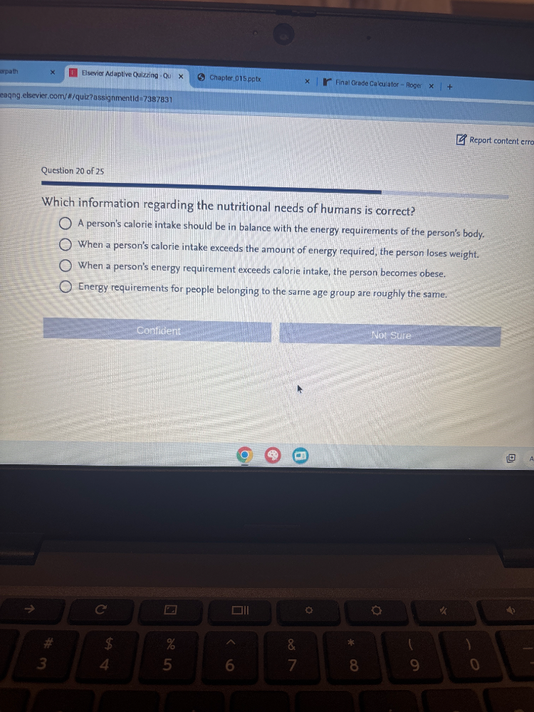 Which information regarding the nutritional | StudyX