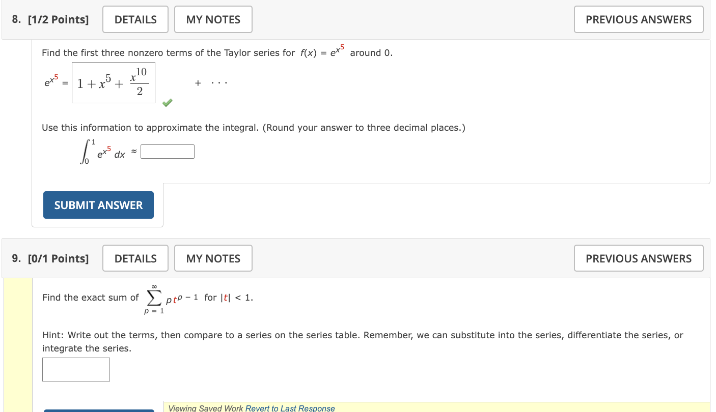 2. [1/2 Points] Use a known series and its | StudyX