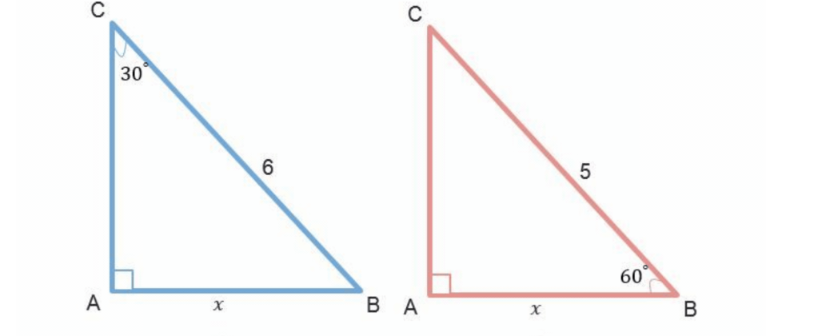 Two right triangles are shown. The first | StudyX
