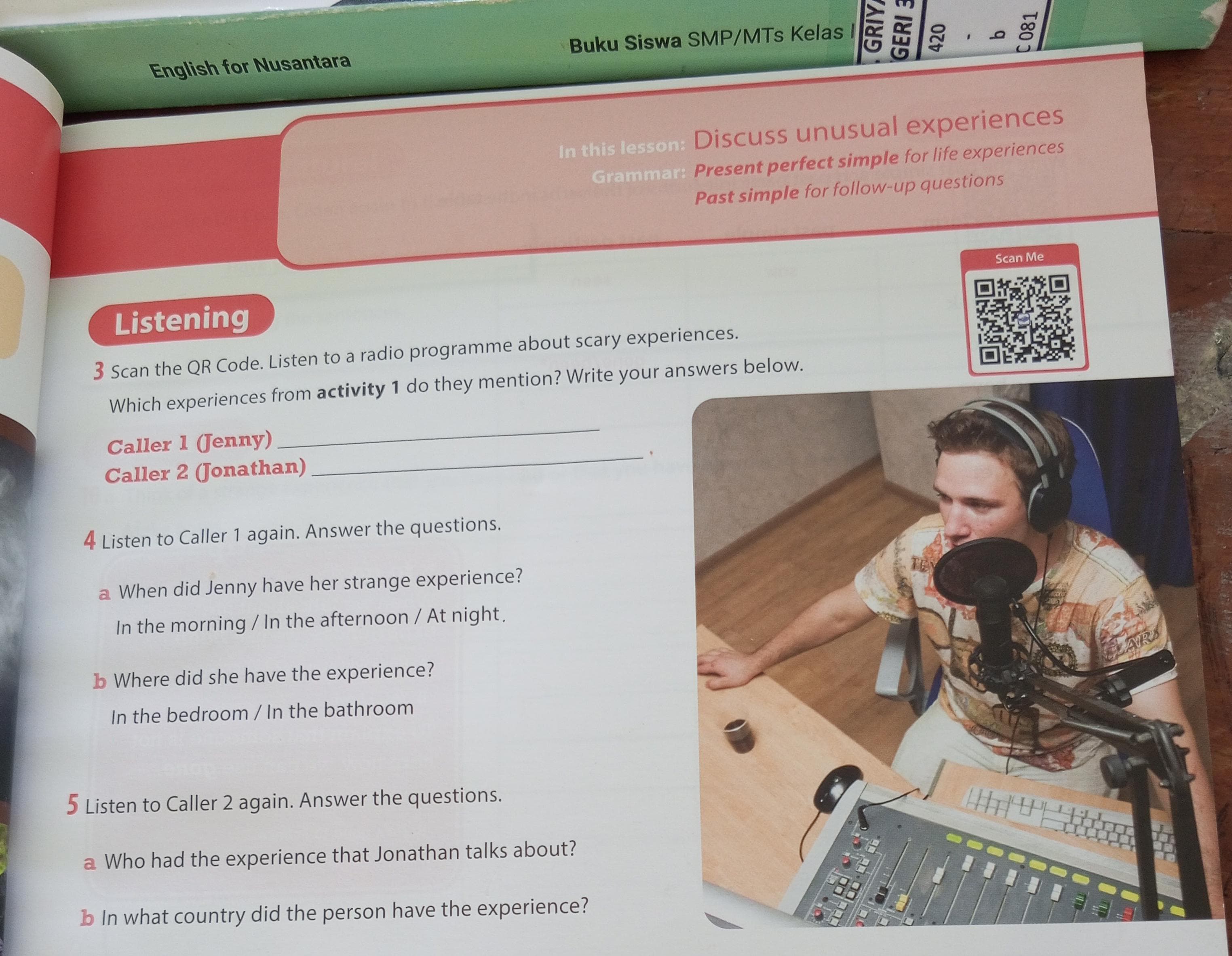 3 Scan the QR Code. Listen to a radio | StudyX