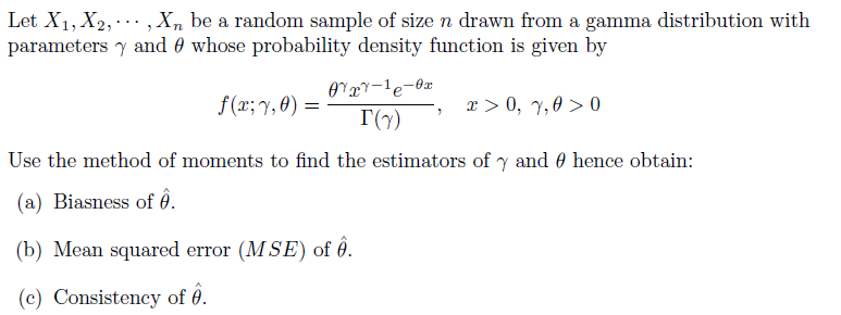 Let $X_1, X_2, , X_n$ be a random sample of | StudyX