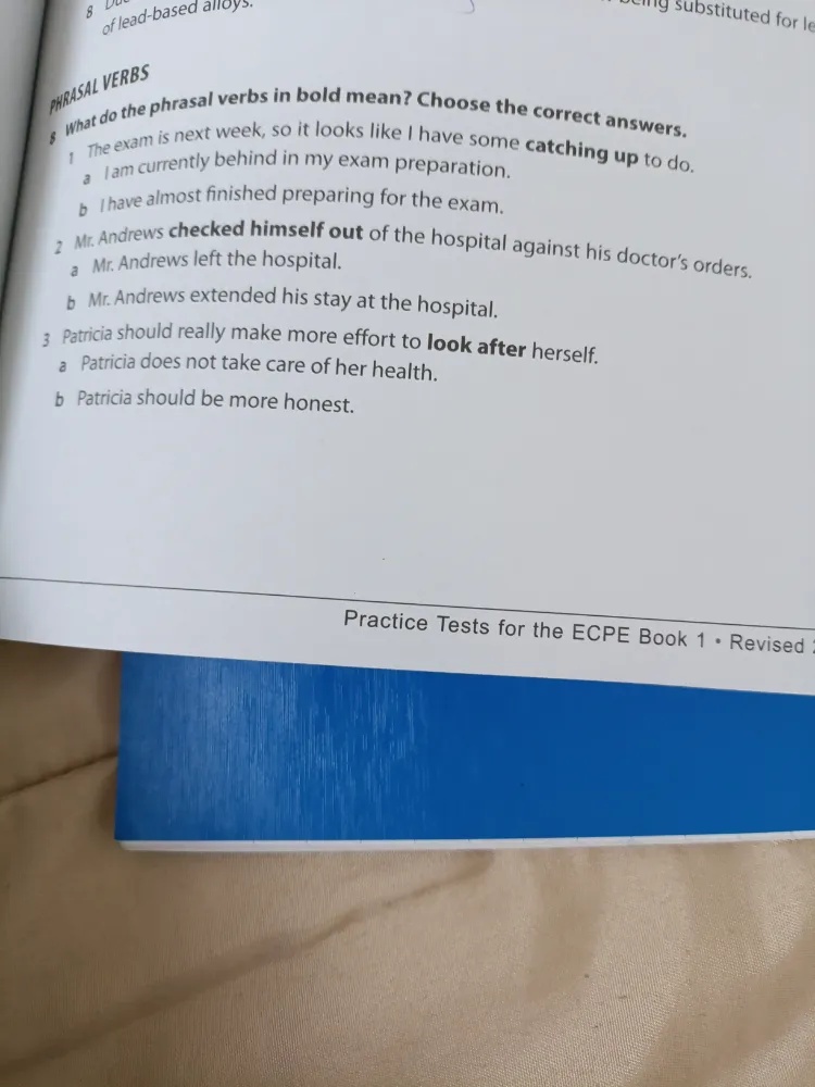 What do the phrasal verbs in bold mean? | StudyX