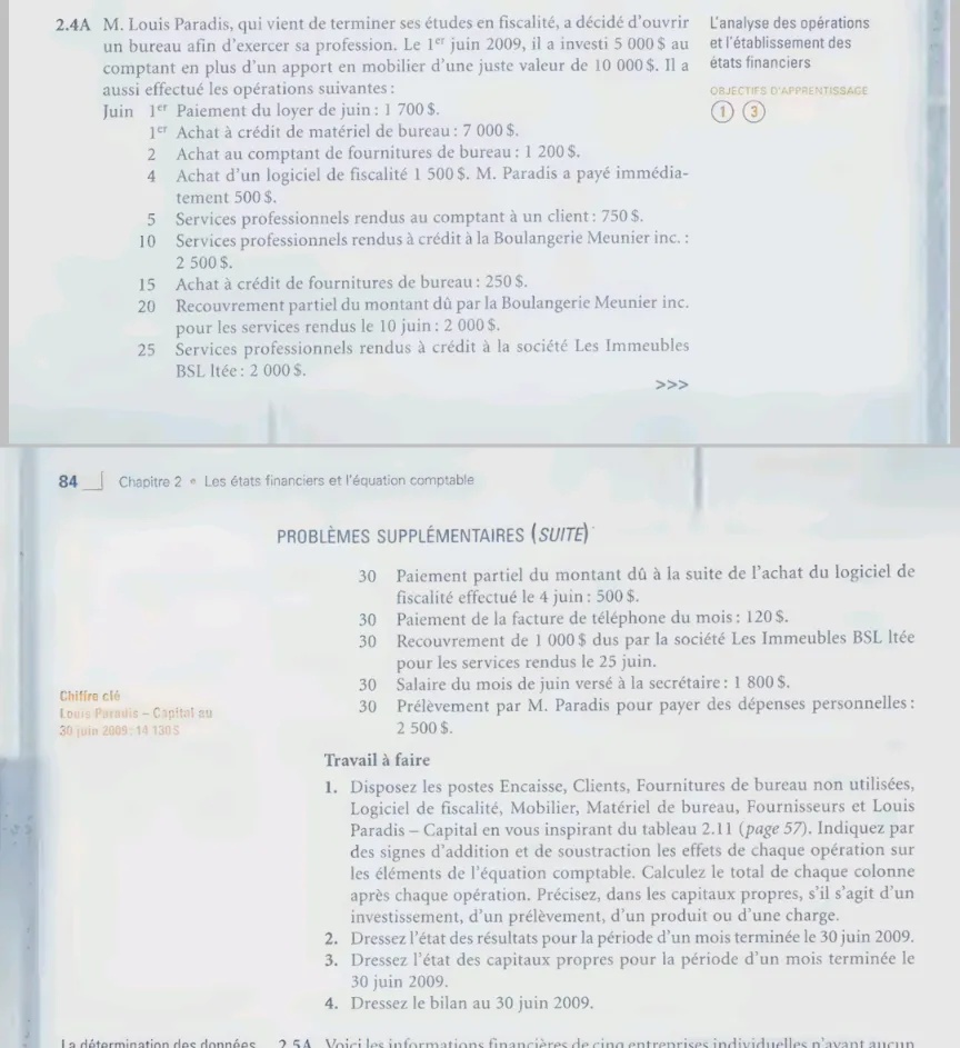 2.4A M. Louis Paradis, qui vient de terminer | StudyX
