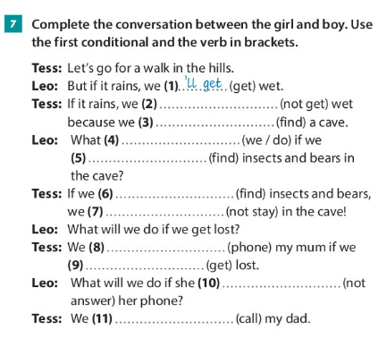 Complete the conversation between the girl | StudyX