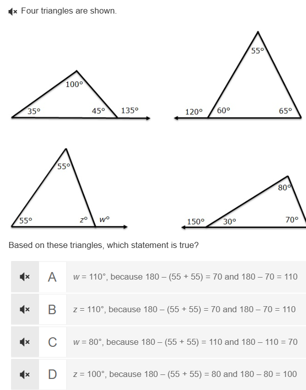 Based on these triangles, which statement is | StudyX