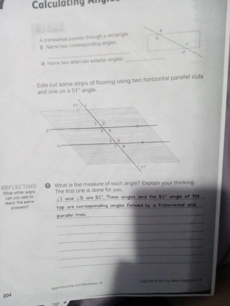 1 What is the measure of each angle? Explain | StudyX