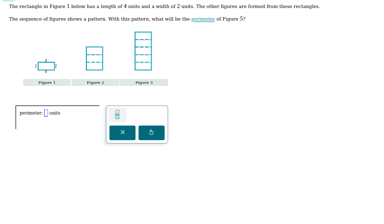 The rectangle in Figure 1 below has a length | StudyX