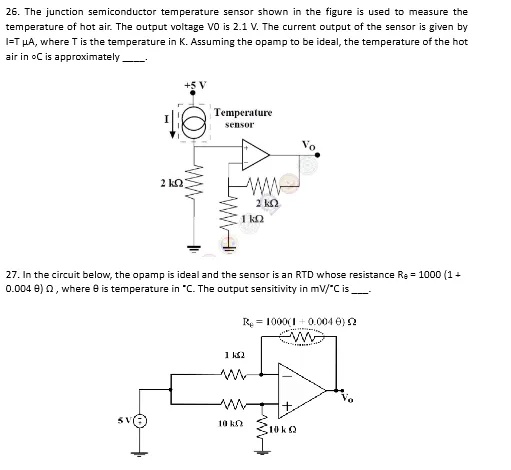The junction semiconductor temperature