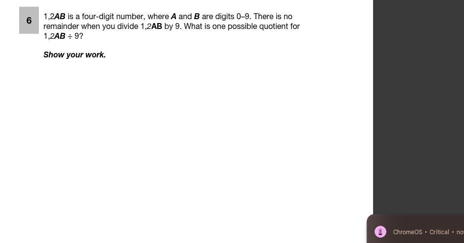 6 $1,2 {A} {B}$ is a four-digit number, | StudyX