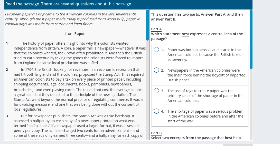 Read the passage. There are several | StudyX