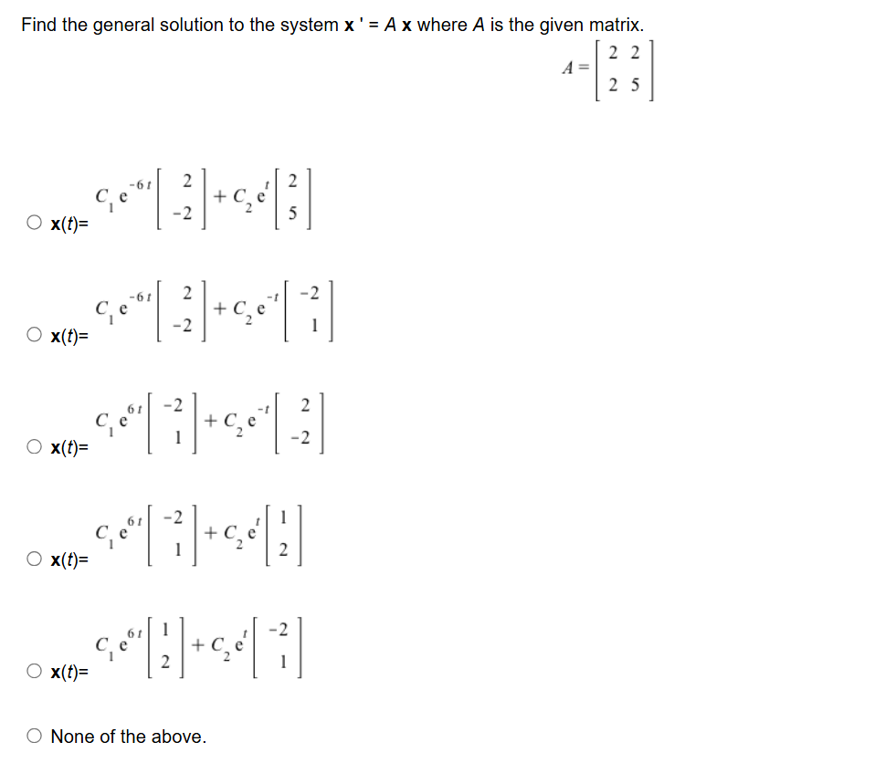 Find the general solution to the system $x' | StudyX