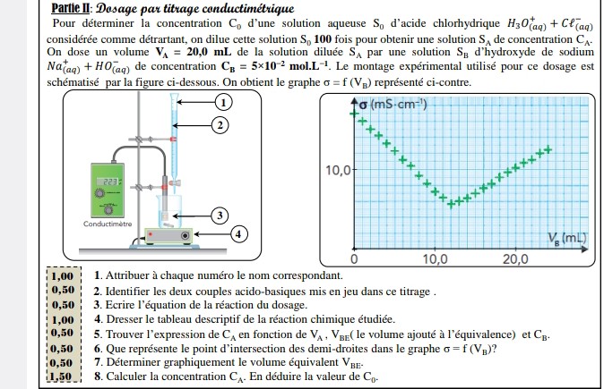 Partie II: Dosage par titrage | StudyX