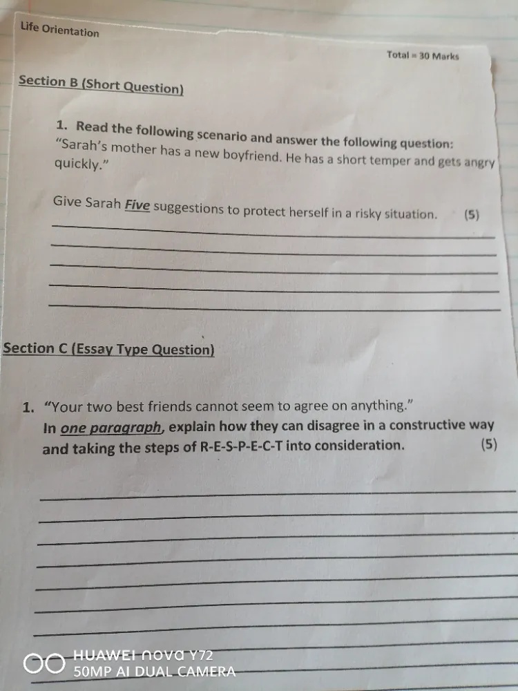 1. Read the following scenario and answer | StudyX