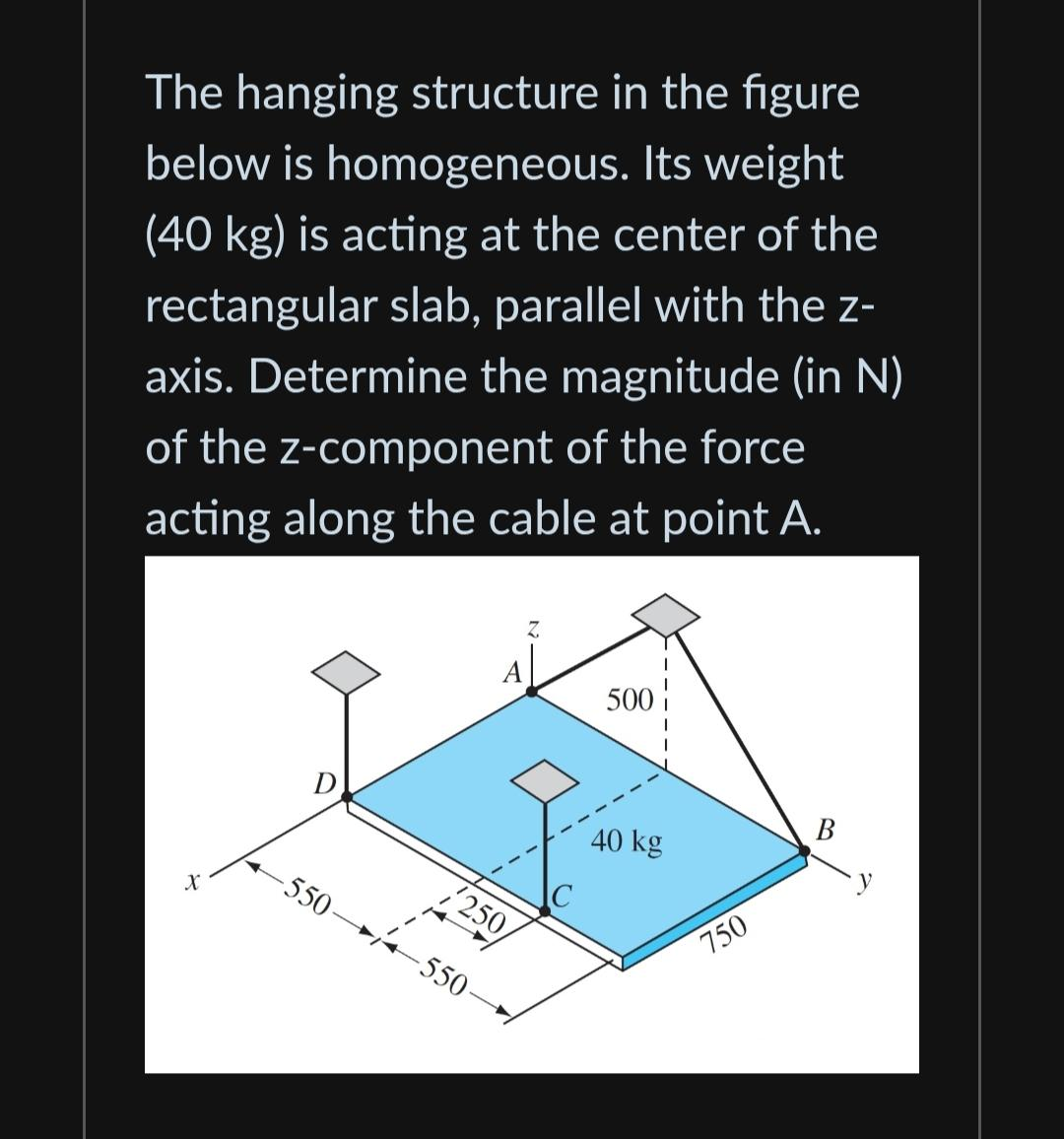 The hanging structure in the figure below is | StudyX