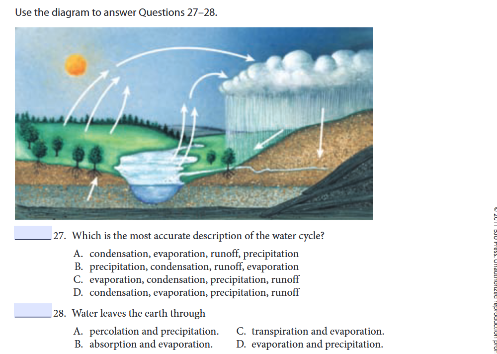 Use the diagram to answer Questions 27-28. | StudyX