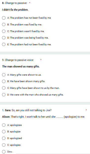 8. Change to passive: I didn't fix the | StudyX