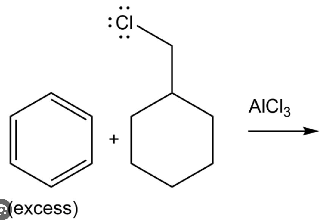 $ {Benzene} + {Cyclohexane-methyl chloride} | StudyX