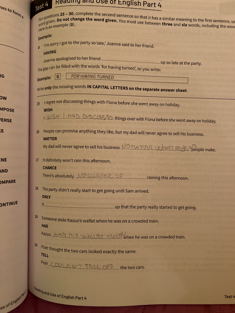 25 I regret not discussing things with Fiona | StudyX