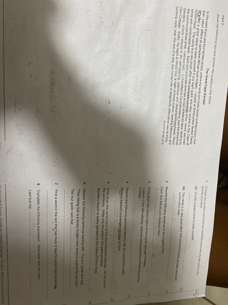 1 Choose the correct word between brackets | StudyX