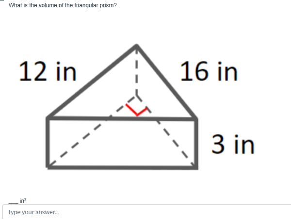 What is the volume of the triangular prism? | StudyX