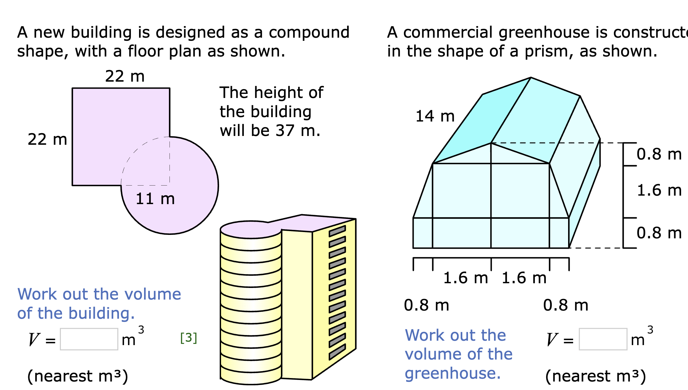 A new building is designed as a compound | StudyX