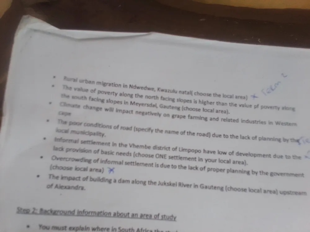 * Rural urban migration in Ndwedwe, | StudyX