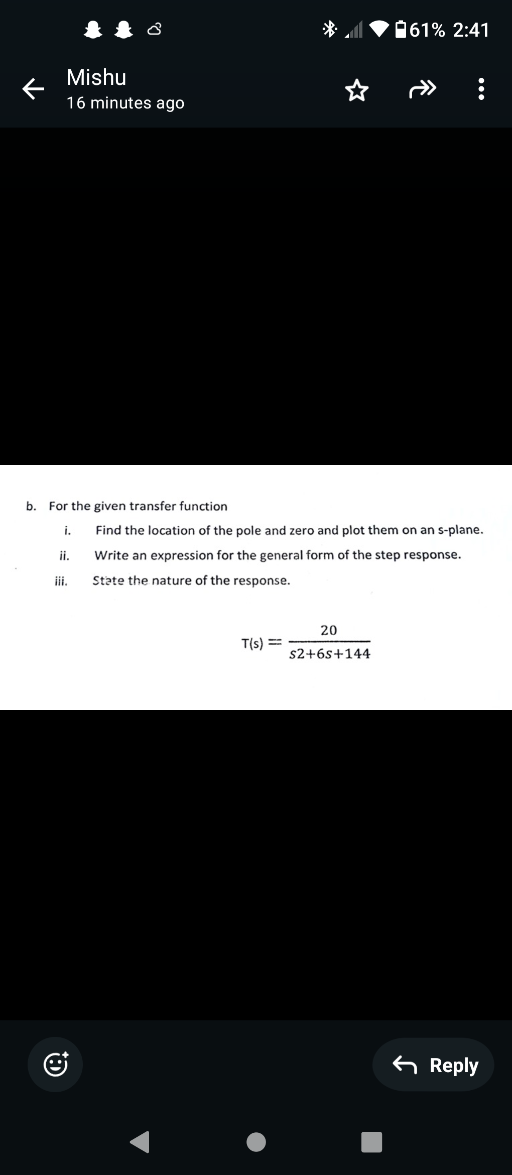 b. For the given transfer function i. Find | StudyX