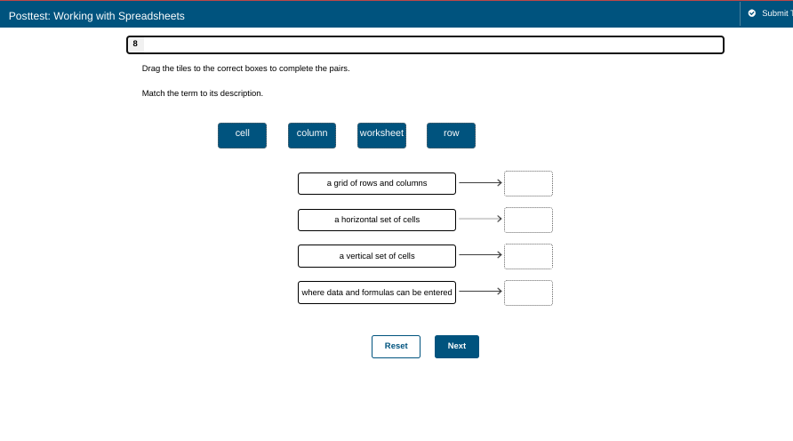 Match the term to its description. cell | StudyX