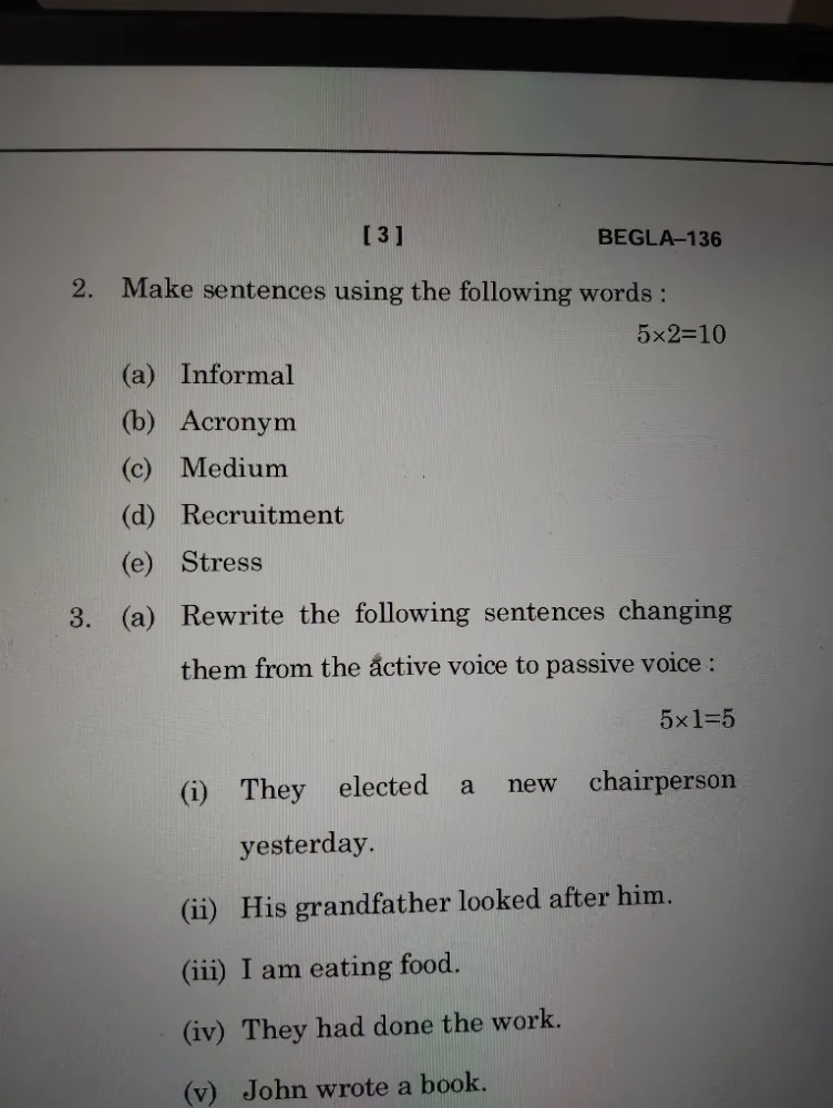 2. Make sentences using the following words: | StudyX