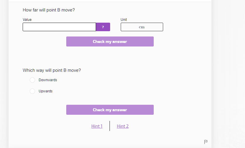 How far will point B move? Which way will | StudyX