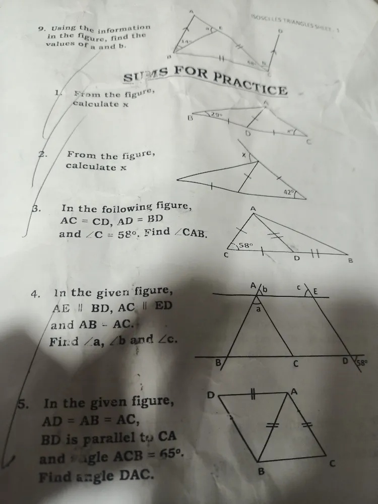 9. Using the information in the figure, find | StudyX