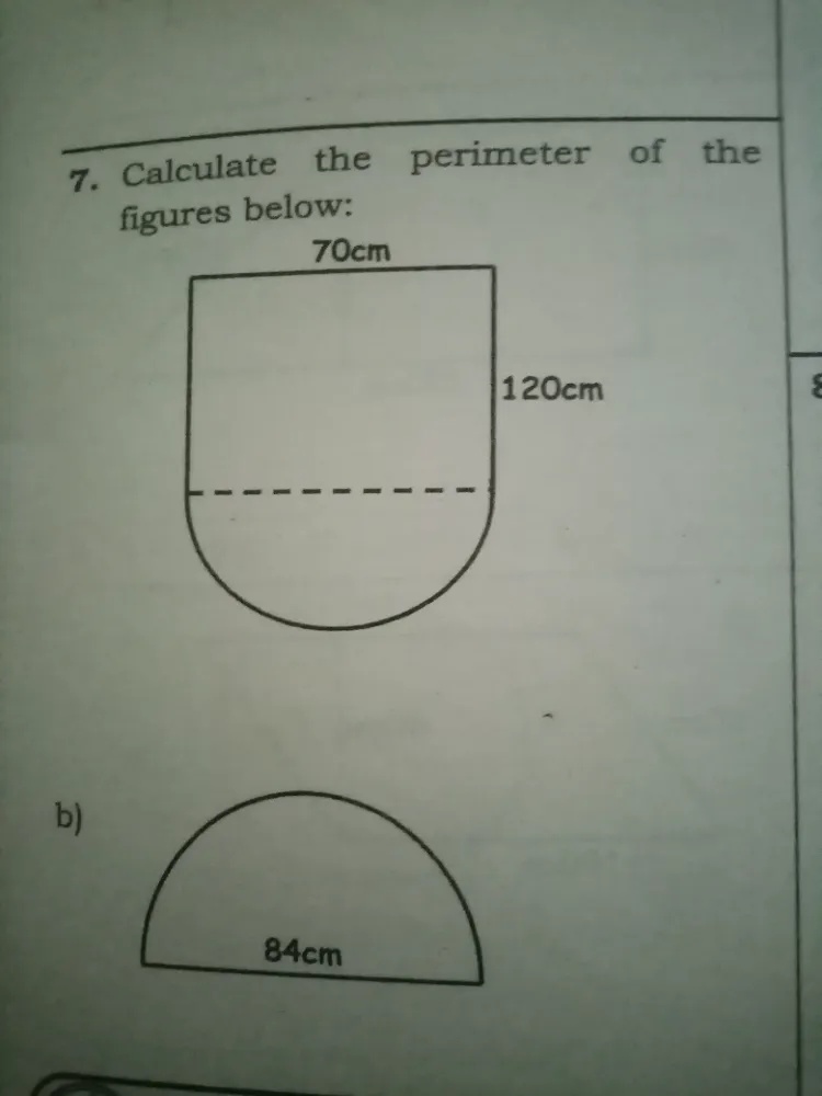 7. Calculate the perimeter of the figures | StudyX
