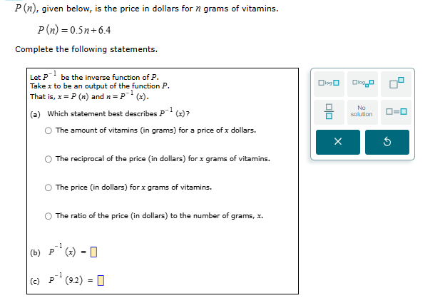 $ {P}(n)$, given below, is the price in | StudyX