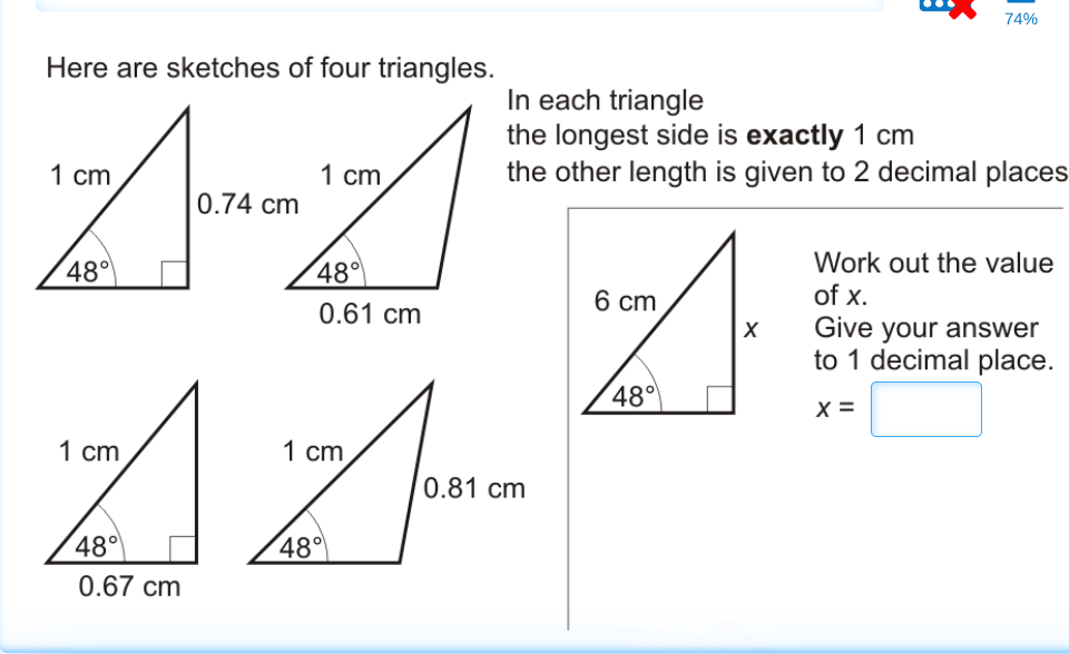 Work out the value of x. Give your answer to | StudyX