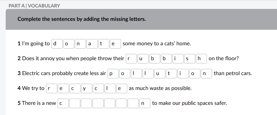 Complete the sentences by adding the missing | StudyX