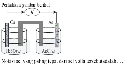 Perhatikan gambar berikut Cu Ag H2SO4(aq) | StudyX