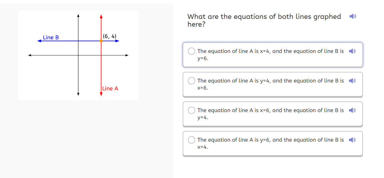 What are the equations of both lines graphed | StudyX