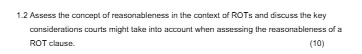 1.2 Assess the concept of reasonableness in | StudyX