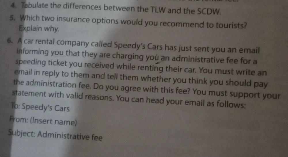 4. Tabulate the differences between the TLW | StudyX