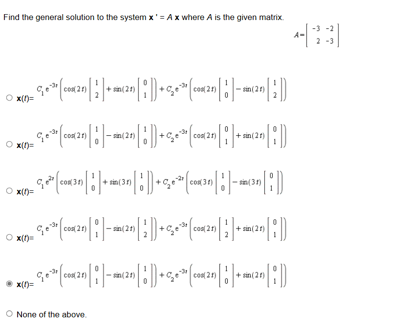 Find the general solution to the system $x' | StudyX