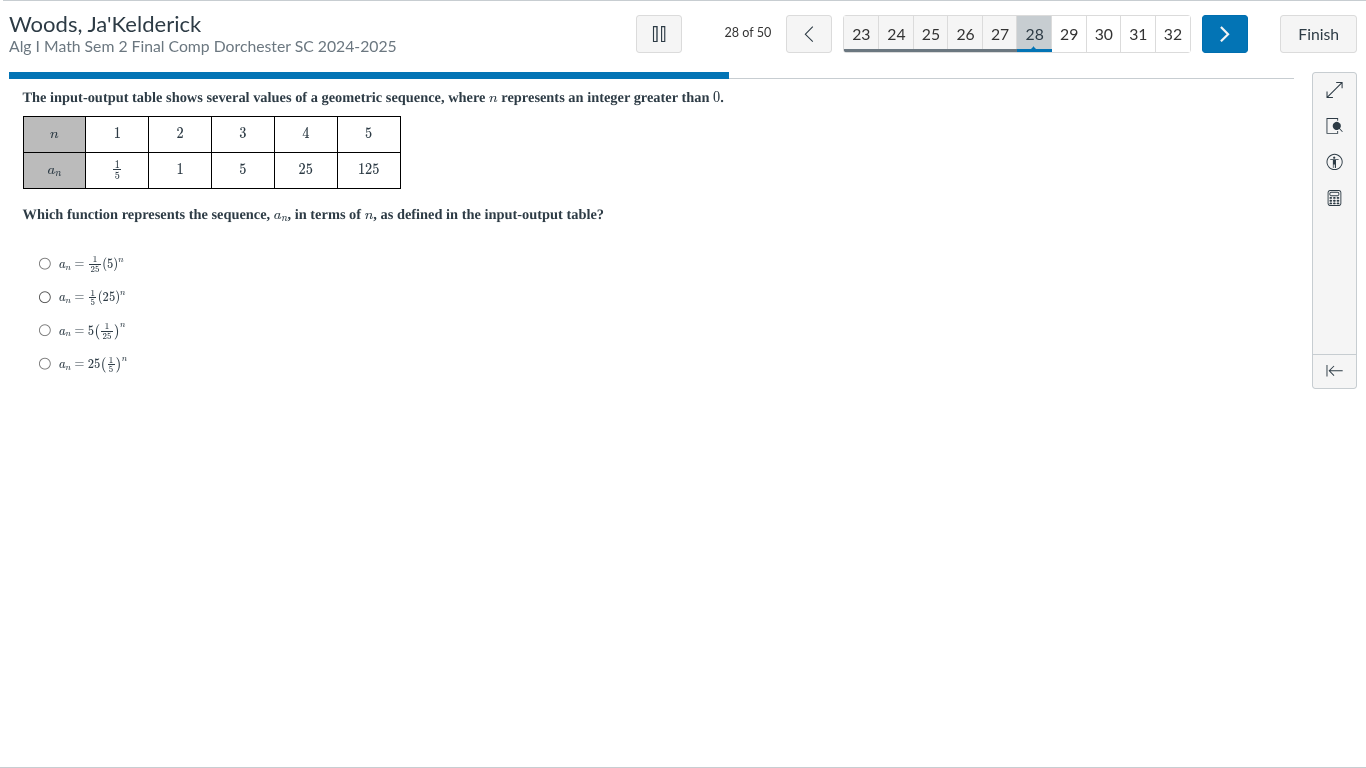 The input-output table shows several values | StudyX