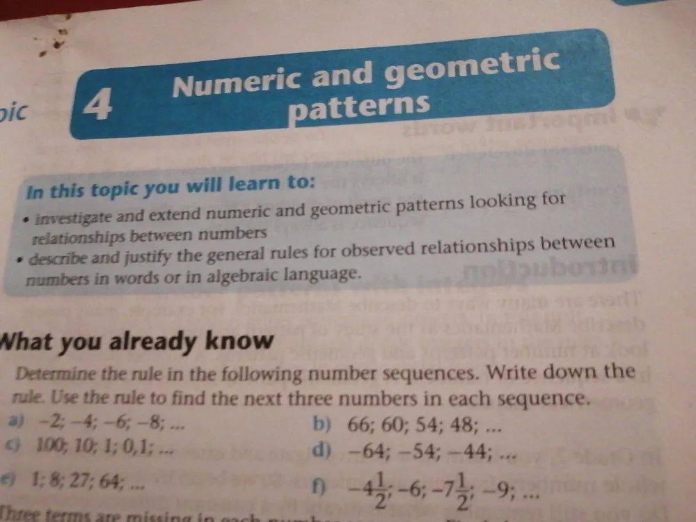 Determine the rule in the following number | StudyX