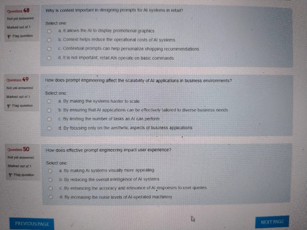 Question 48 Why is context important in | StudyX