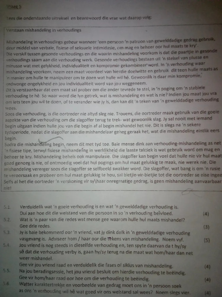 Verduidelik wat 'n goeie verhouding is en