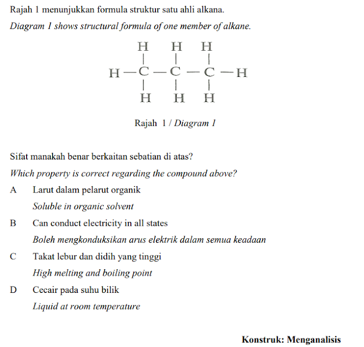 Rajah 1 menunjukkan formula struktur satu | StudyX