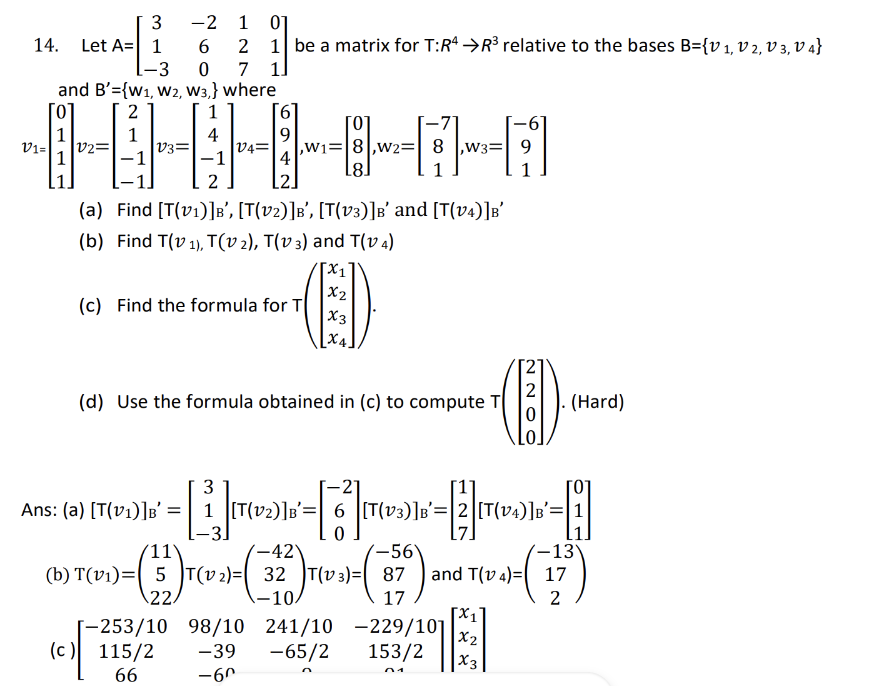14. Let $A = 3 -2 1 0 1 6 2 | StudyX