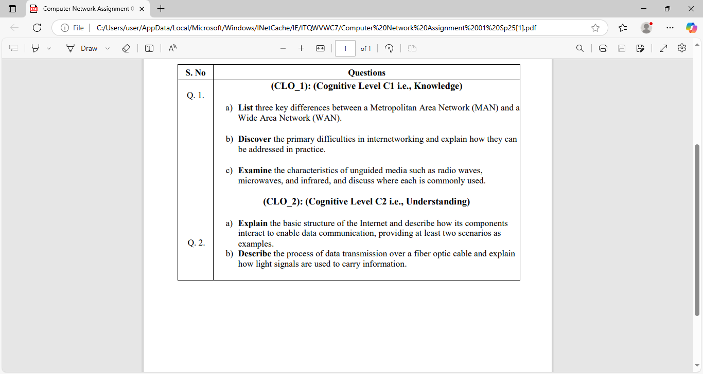 Q. 1. a) List three key differences between | StudyX